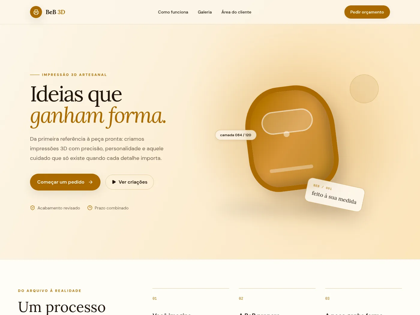 BeB Impressões 3D Site