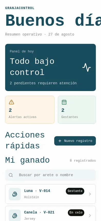 GranjaControl App