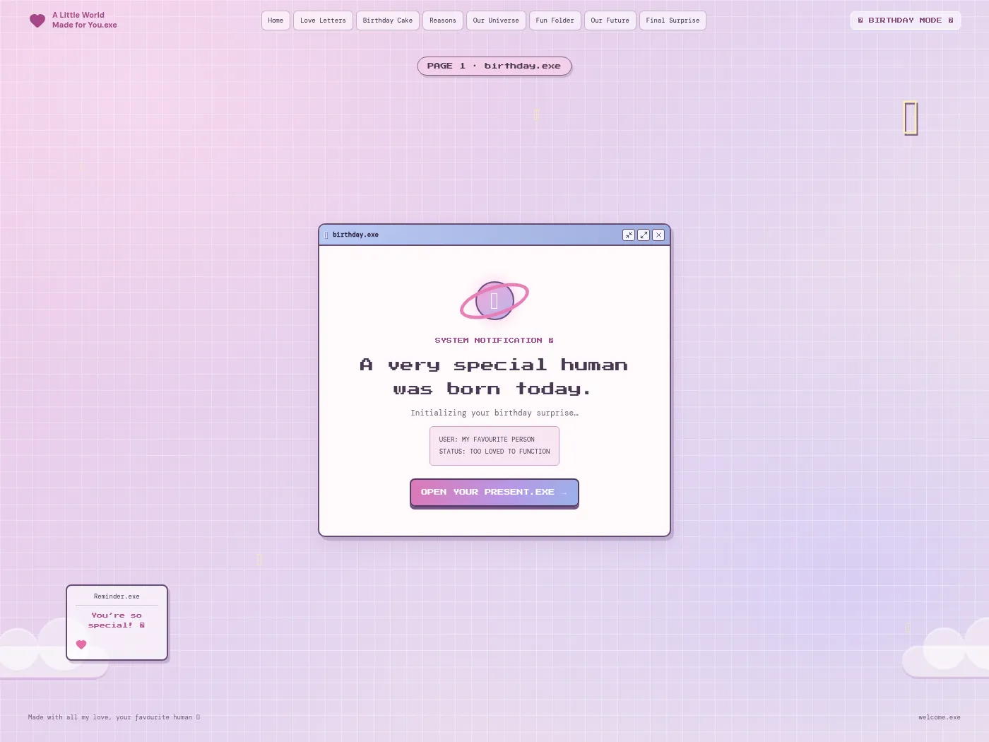 A Little World Made for You.exe