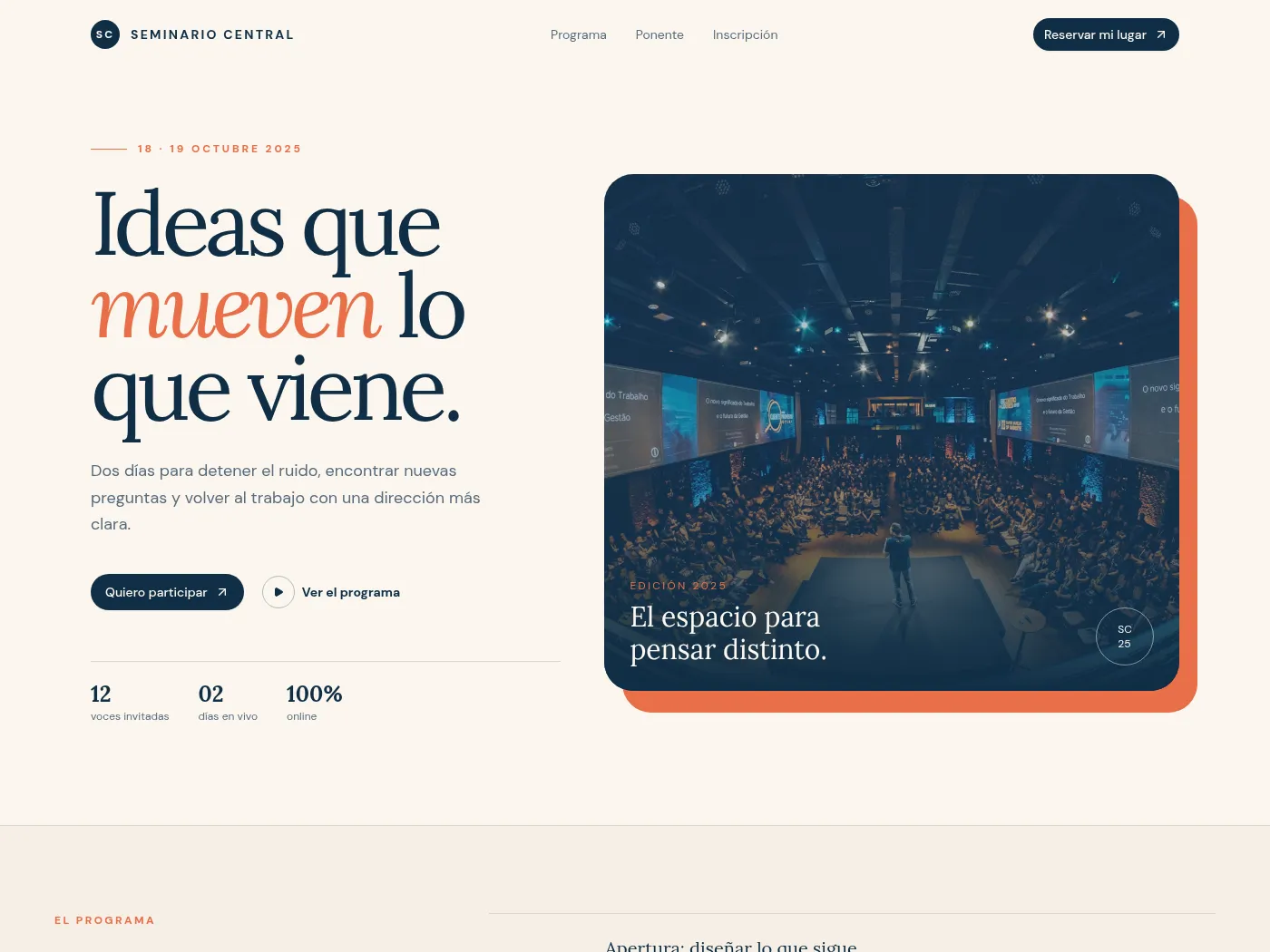Seminario Web Central