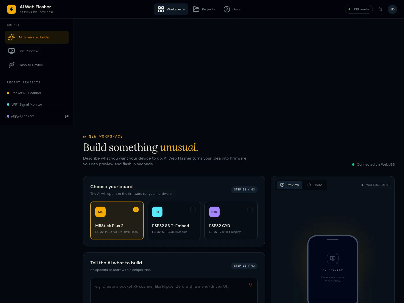 AI Web Flasher