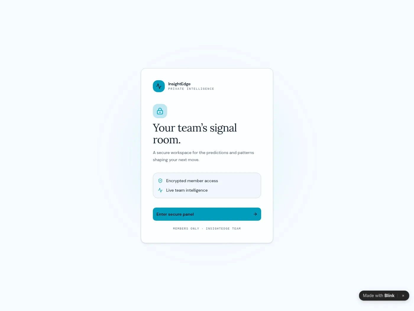 InsightEdge Premium Panel
