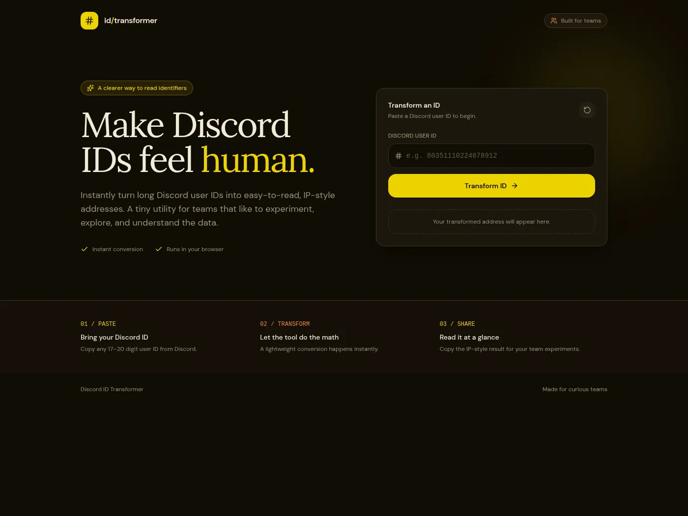 Discord ID Transformer