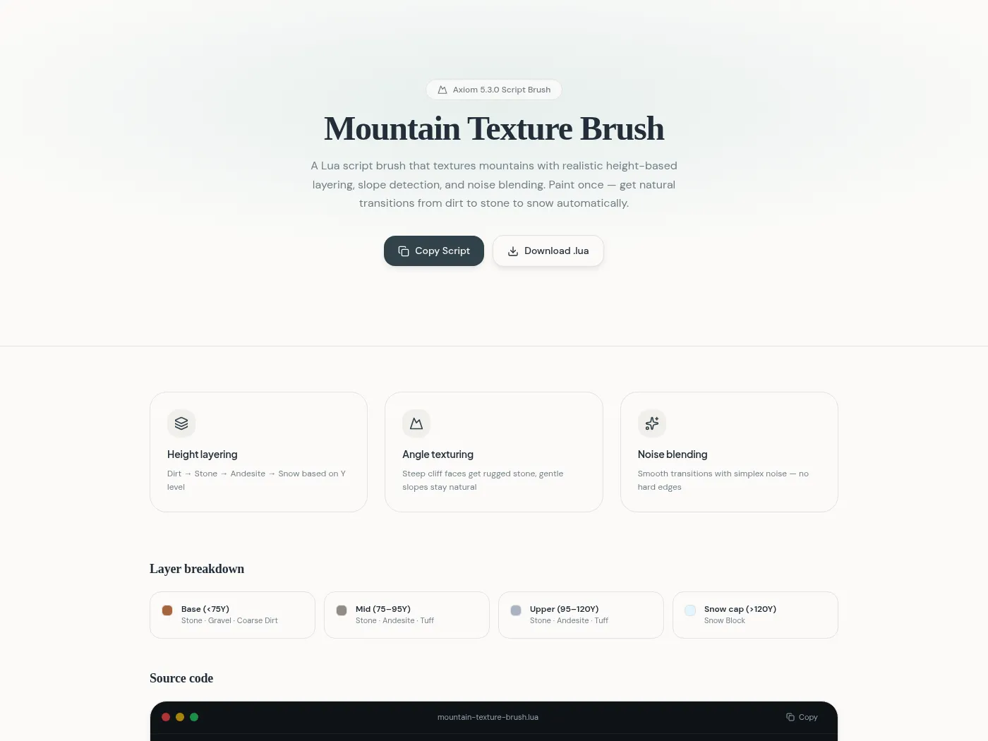 Mountain Texture Brush