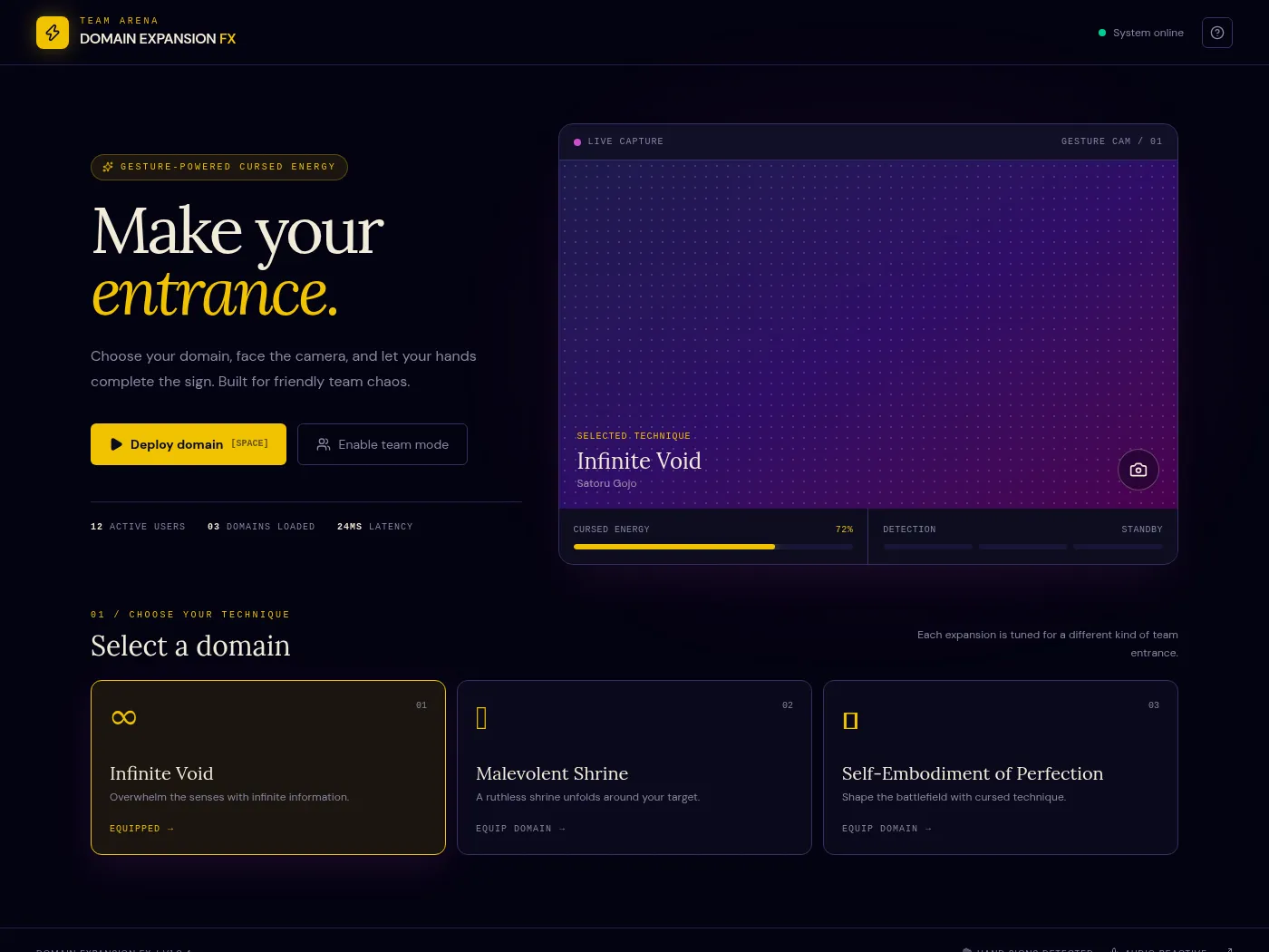 Domain Expansion FX