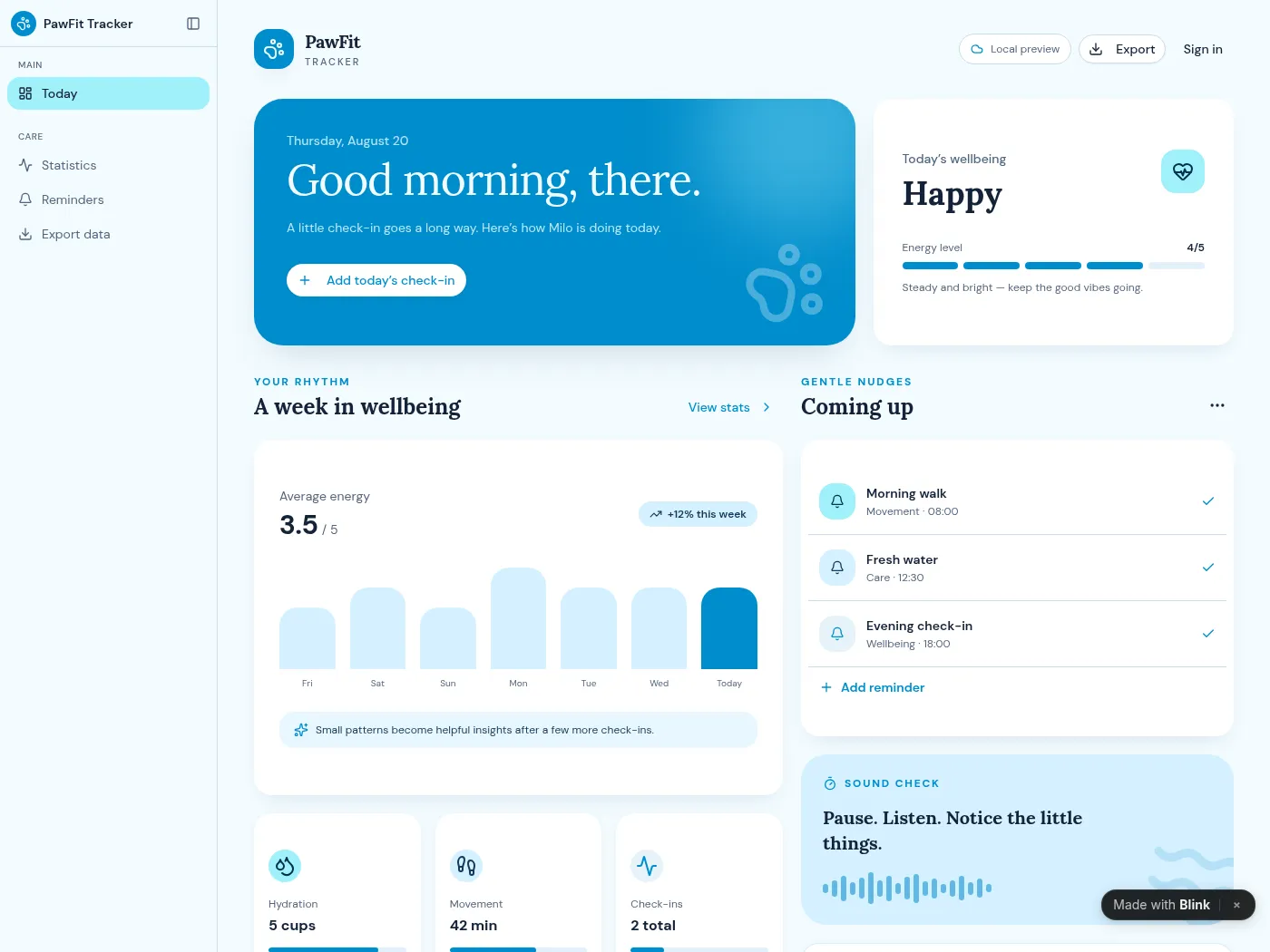 PawFit Tracker