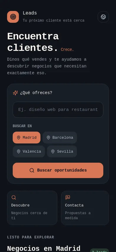 Leads Finder App