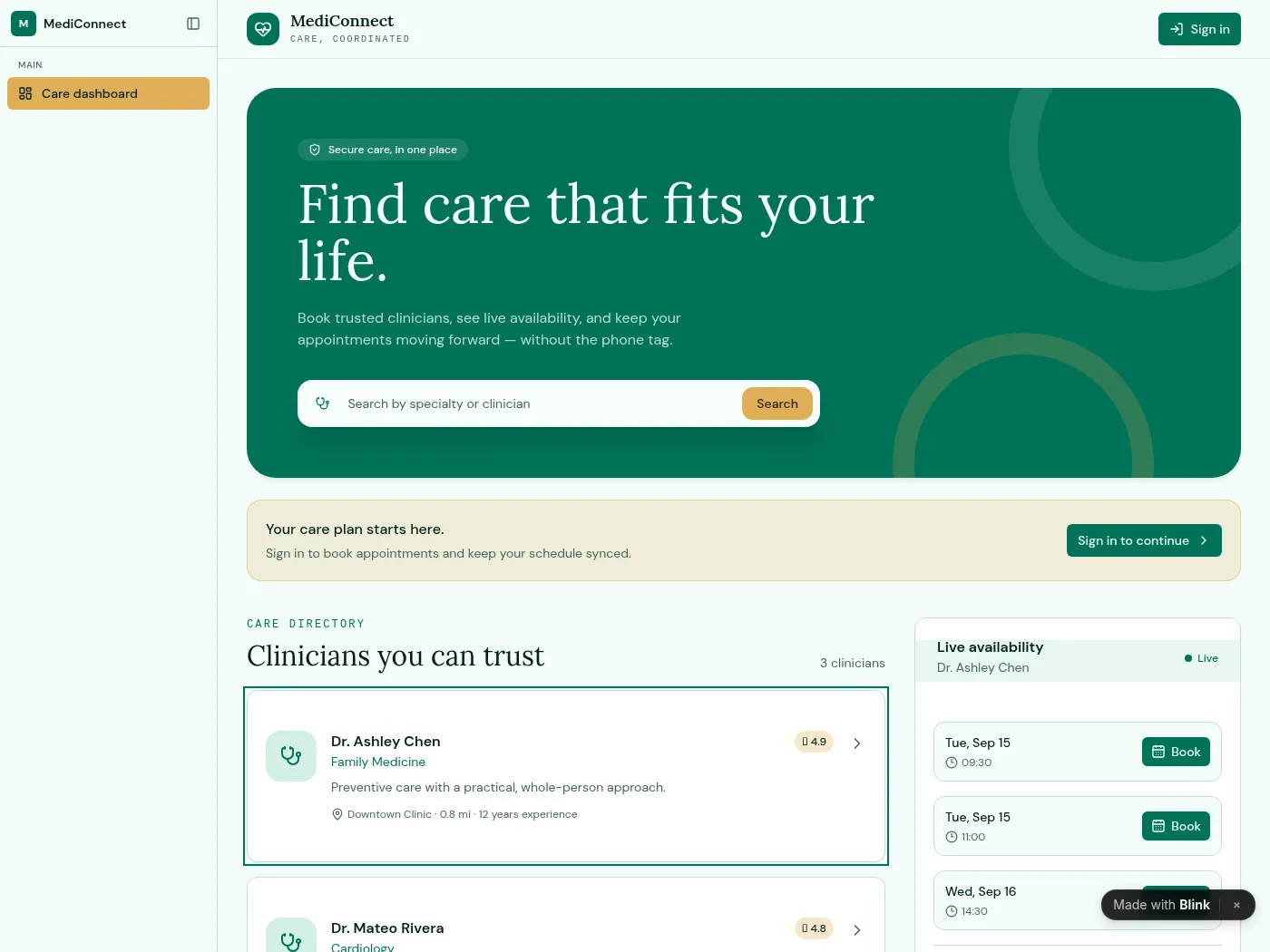 MediConnect Platform