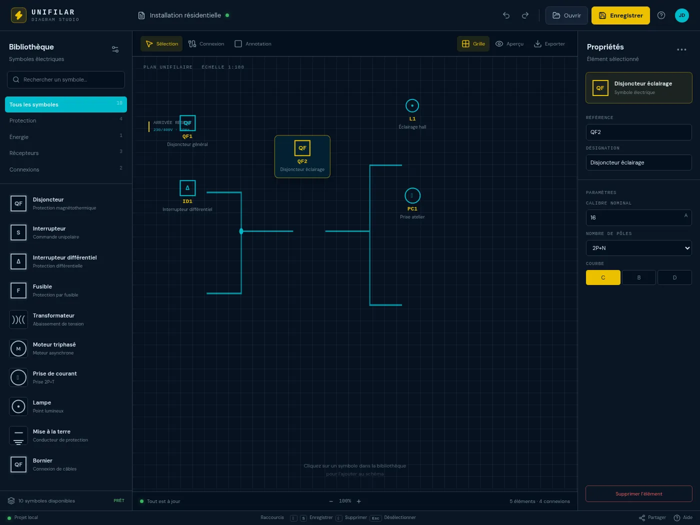 Unifilar Diagram Studio