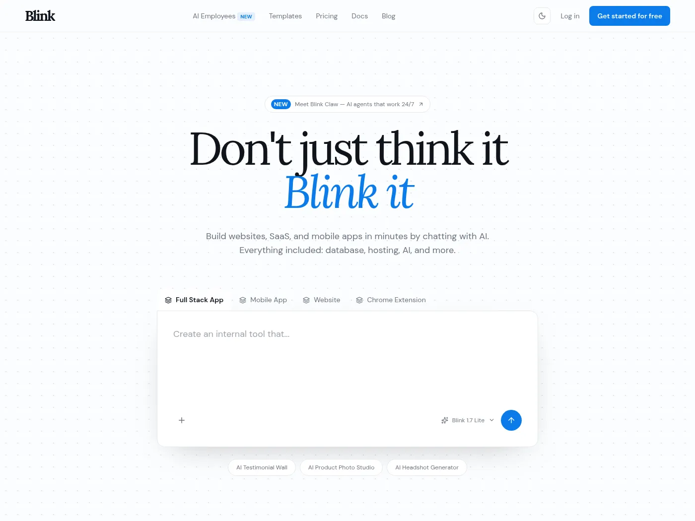 Blink New Page Clone