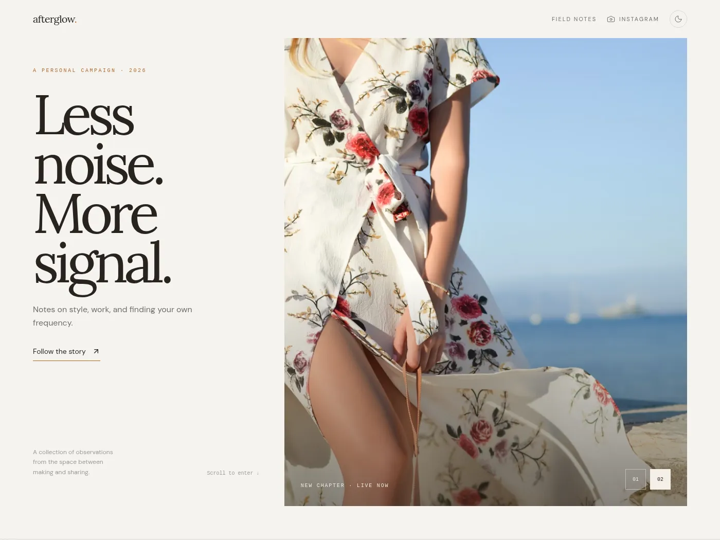 InstaGlow Landing Page