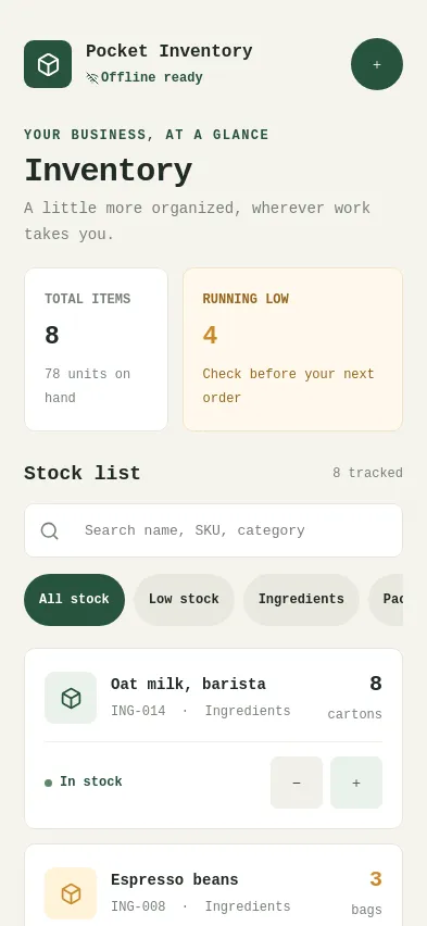 Pocket Inventory Pro