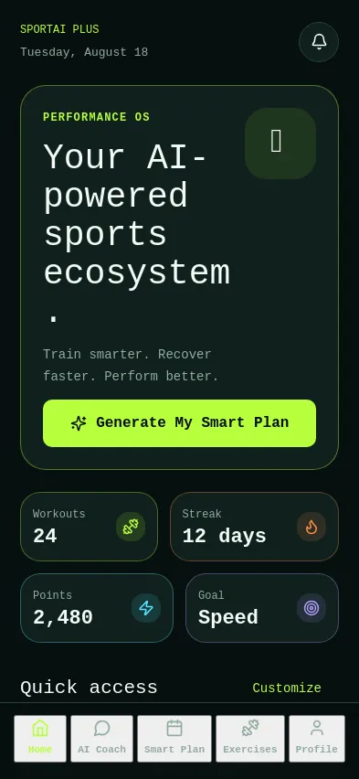 SportAI Plus Mobile
