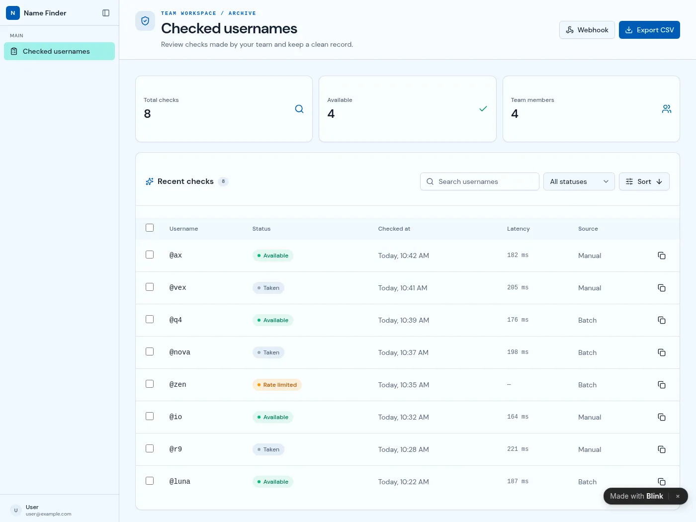 Discord Name Finder