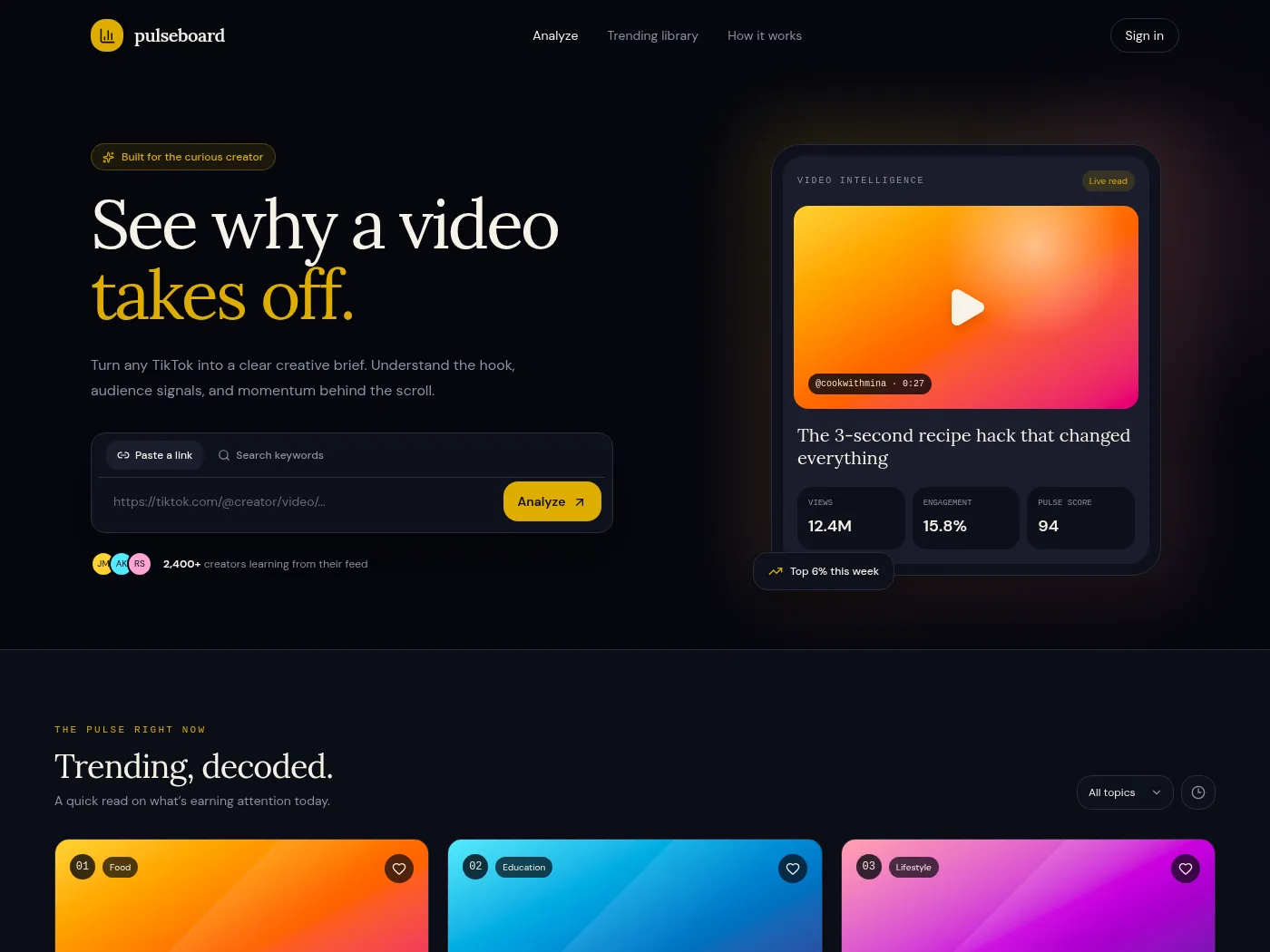 TikTok Video Analyzer