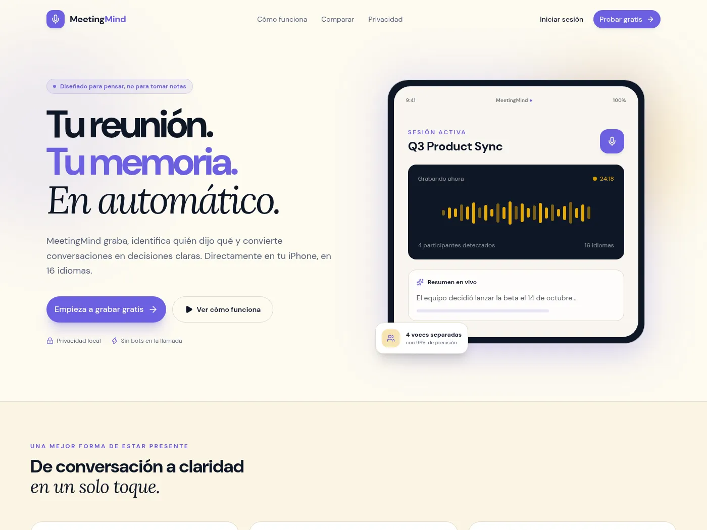 MeetingMind AI Recorder