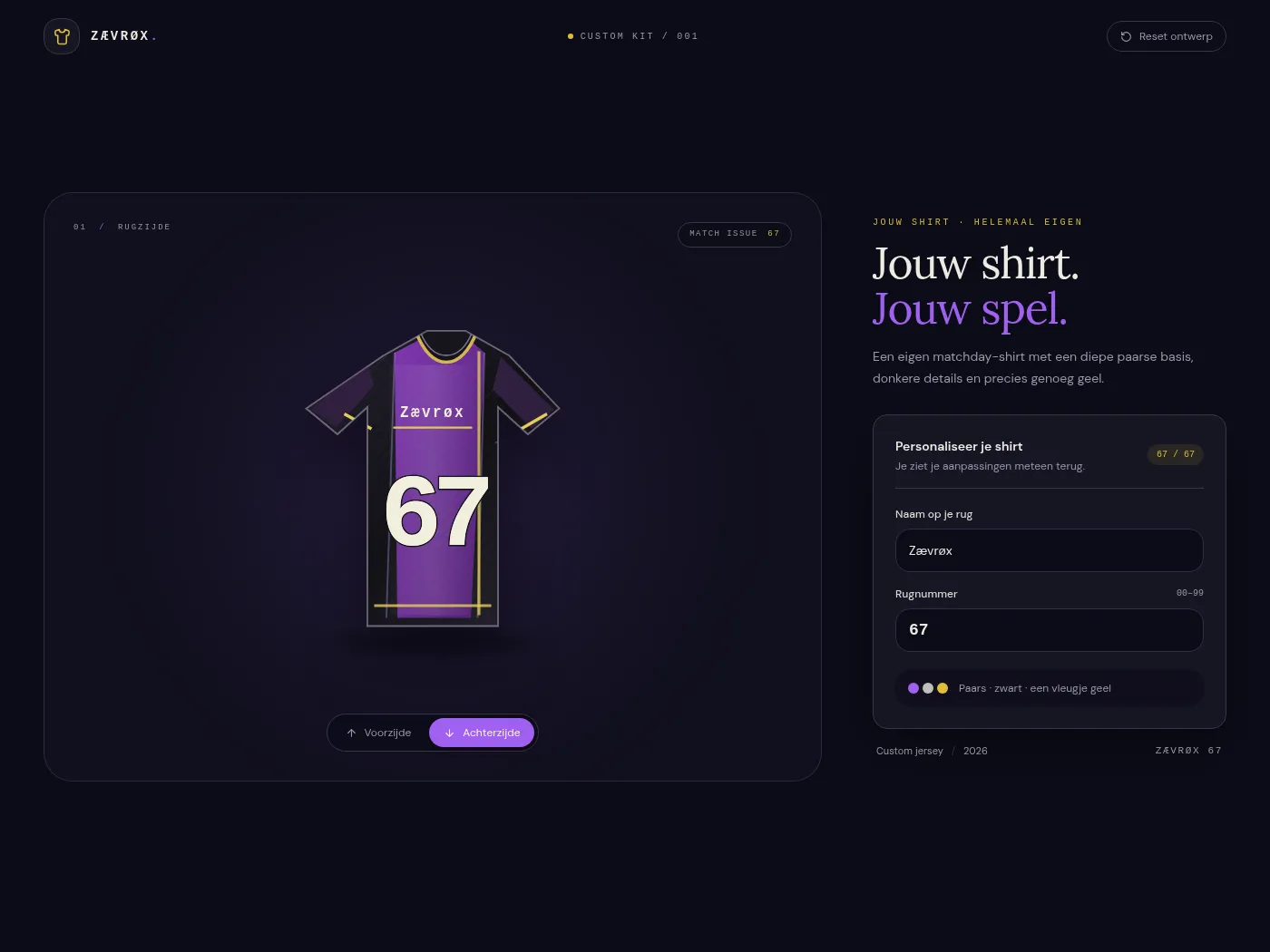 Zævrøx Custom Jersey Maker