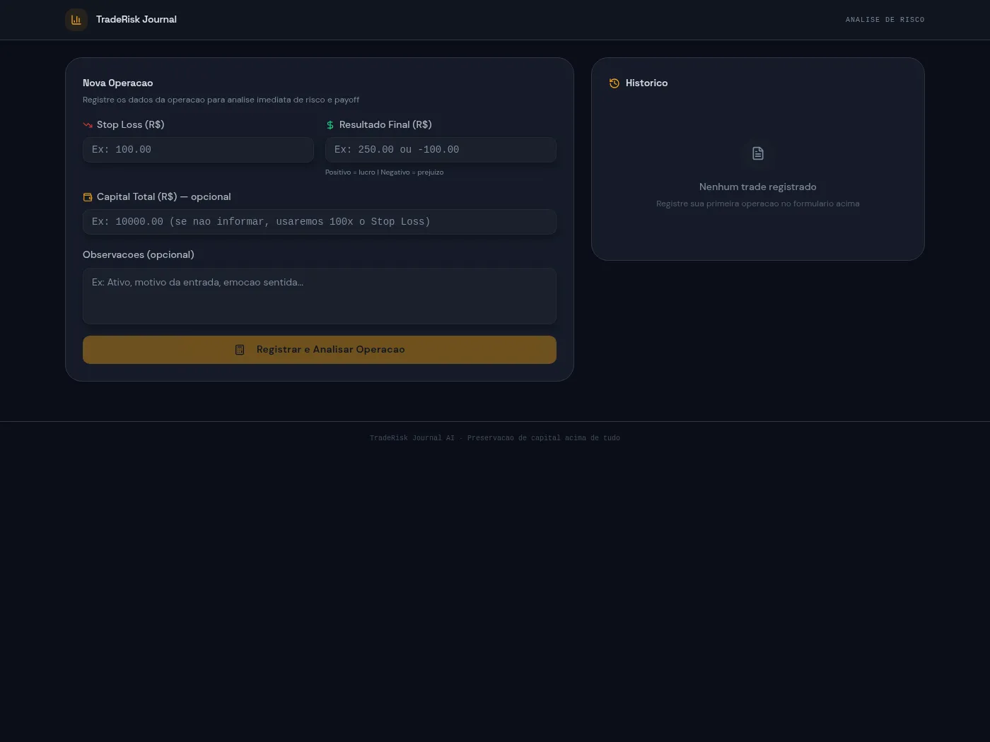 TradeRisk Journal AI