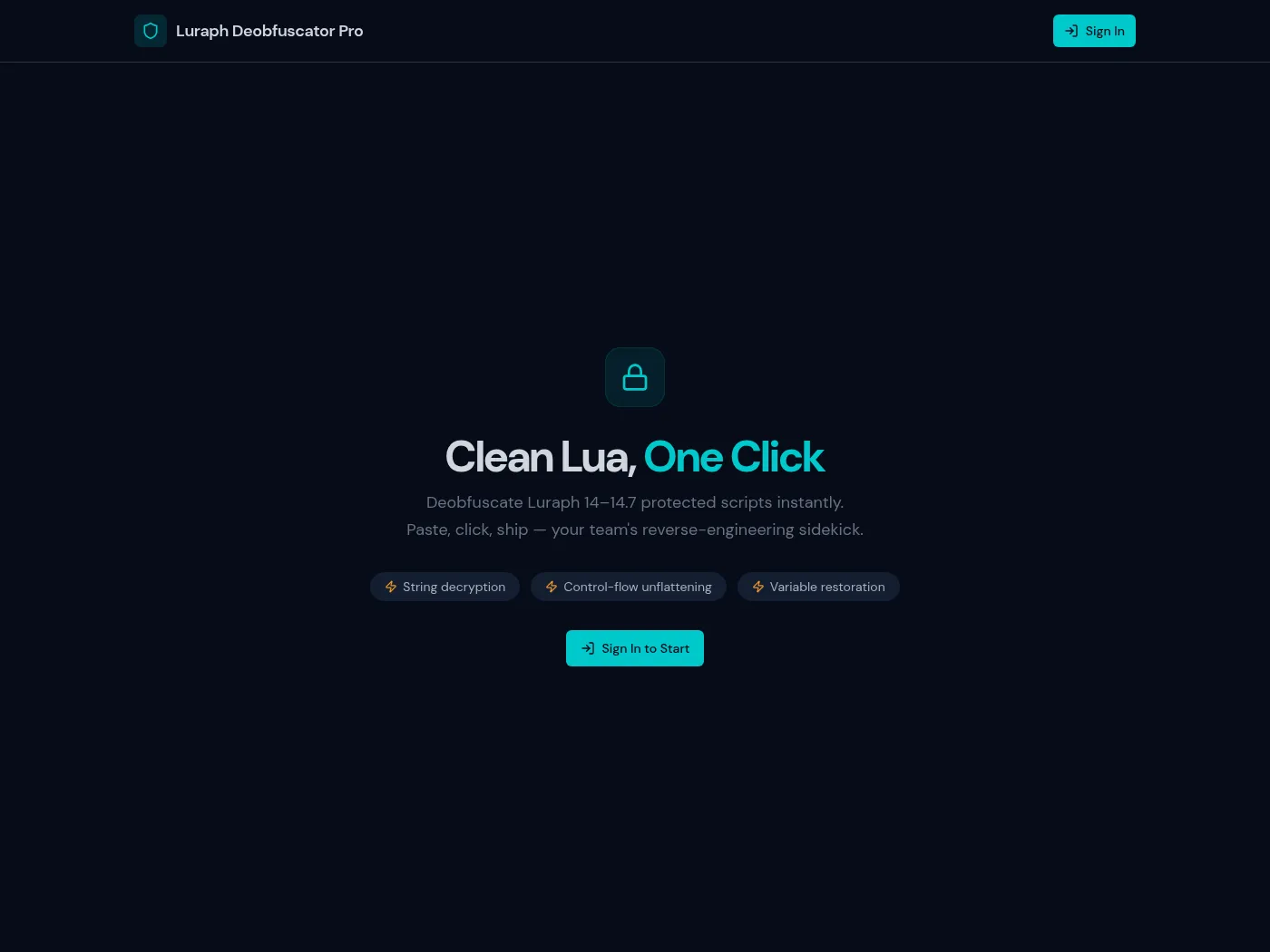 Luraph Deobfuscator Pro