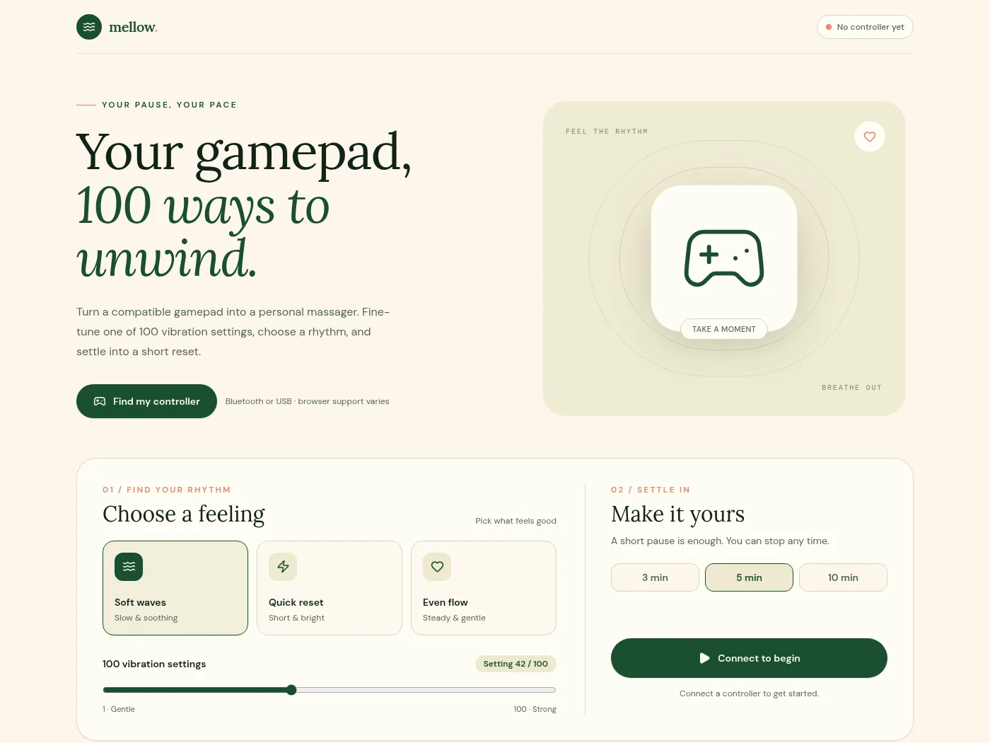 Gamepad Massager Control