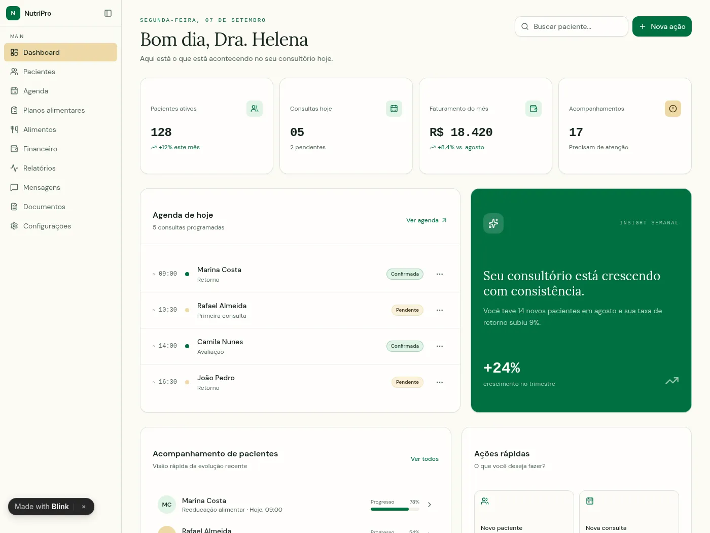 NutriPro SaaS Platform
