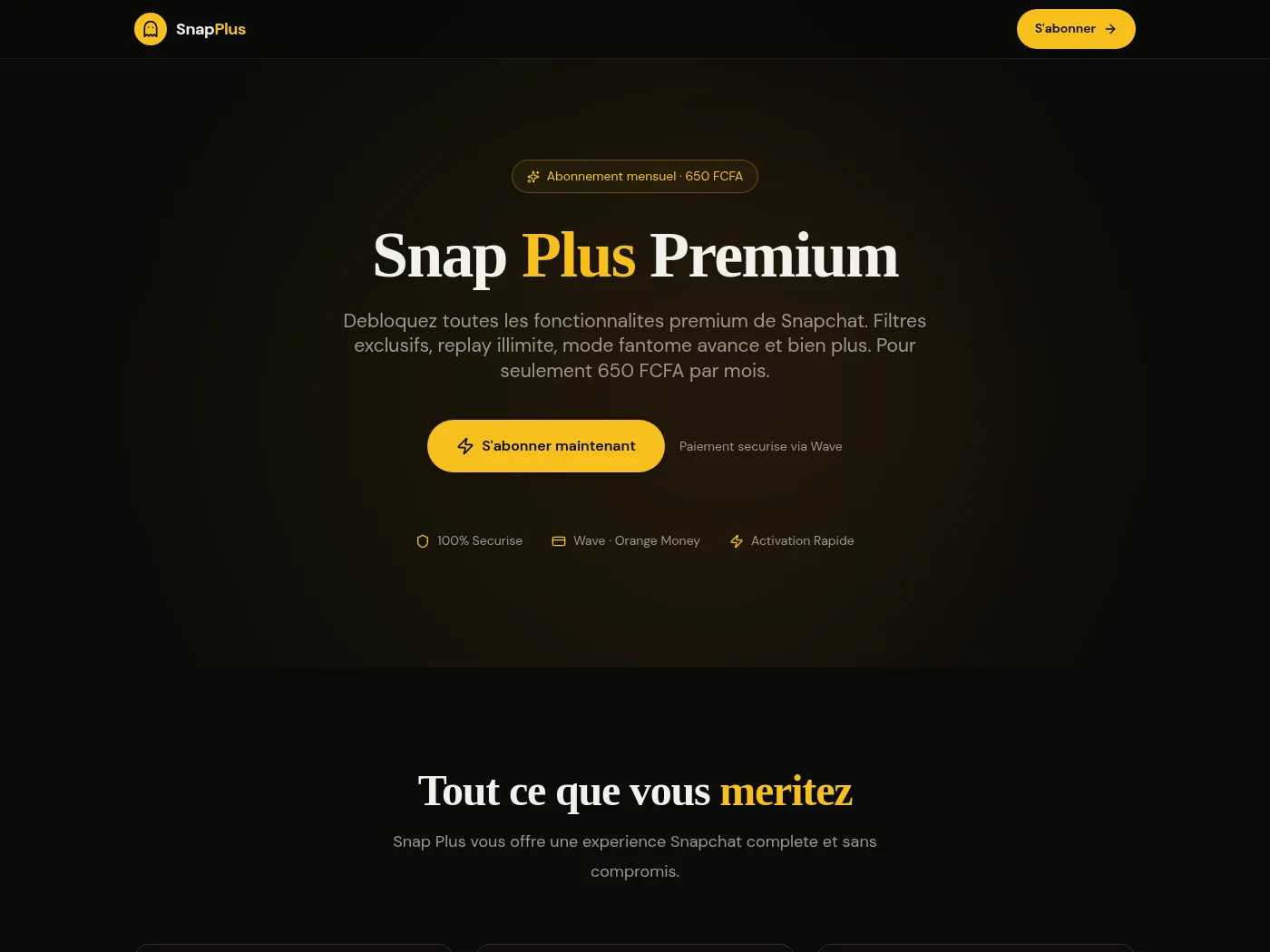 Snap Plus Abonnement Store