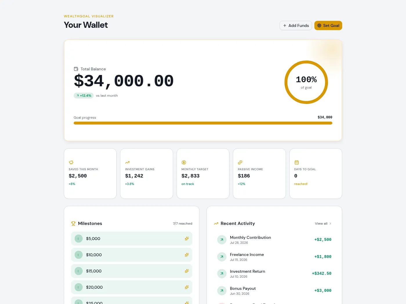 WealthGoal Visualizer