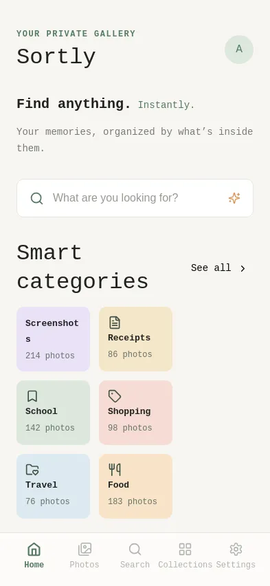 Sortly: AI Photo Organizer