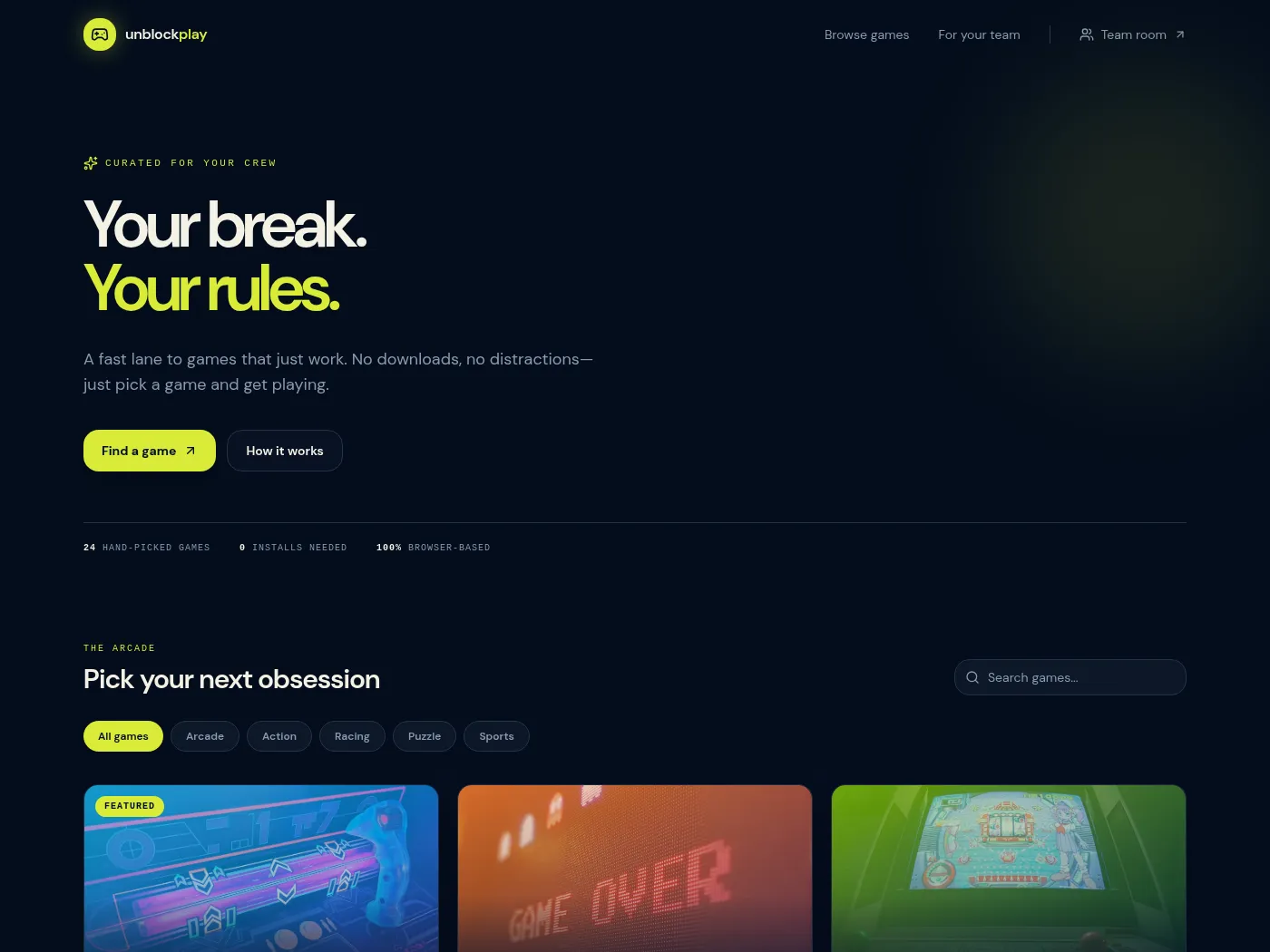 UnblockPlay Portal