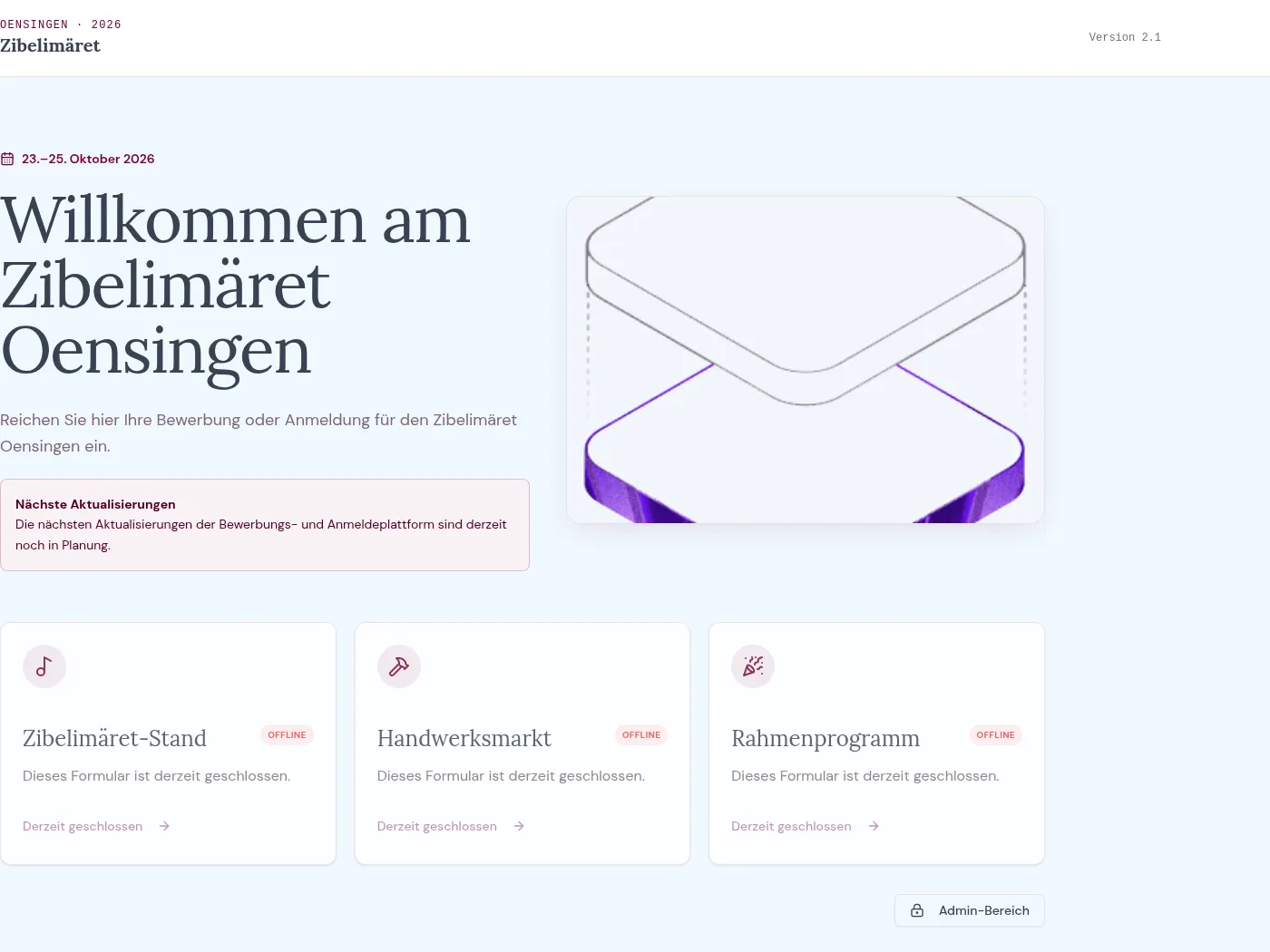 Bewerbungsformular Zibelimäret