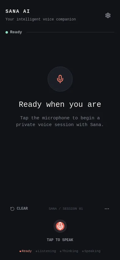 Sana AI Voice Assistant