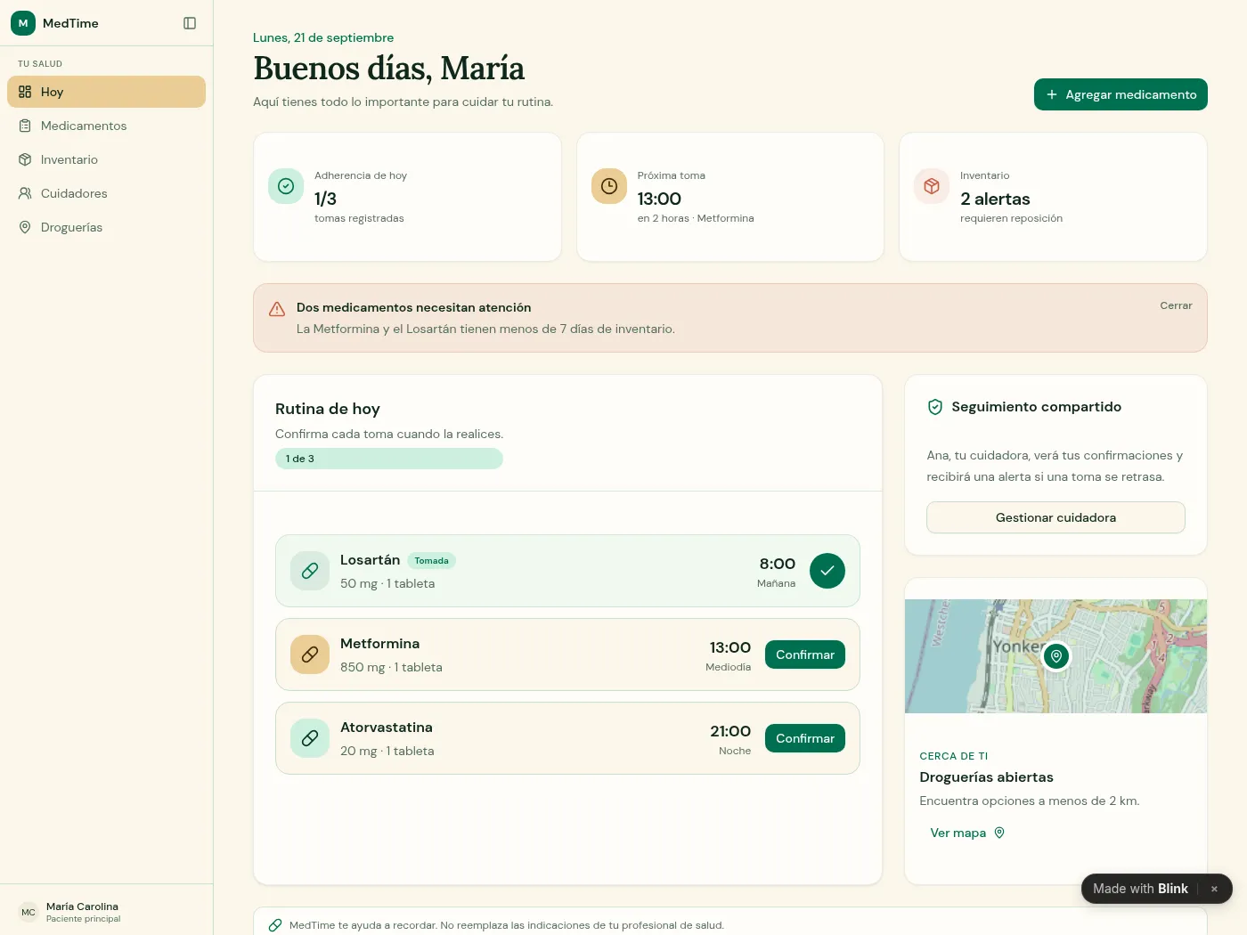 MedTime PWA Tracker