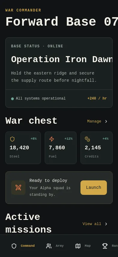 War Commander Mobile
