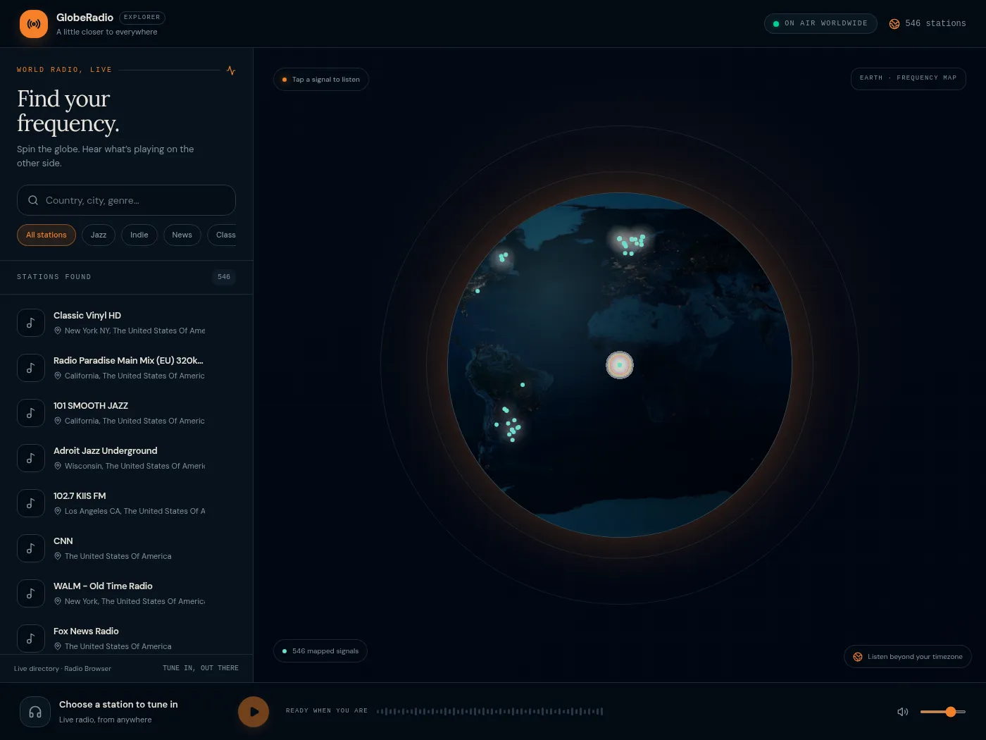 GlobeRadio Explorer