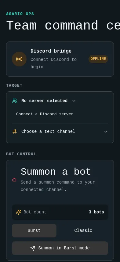 Agario Discord Bot Link