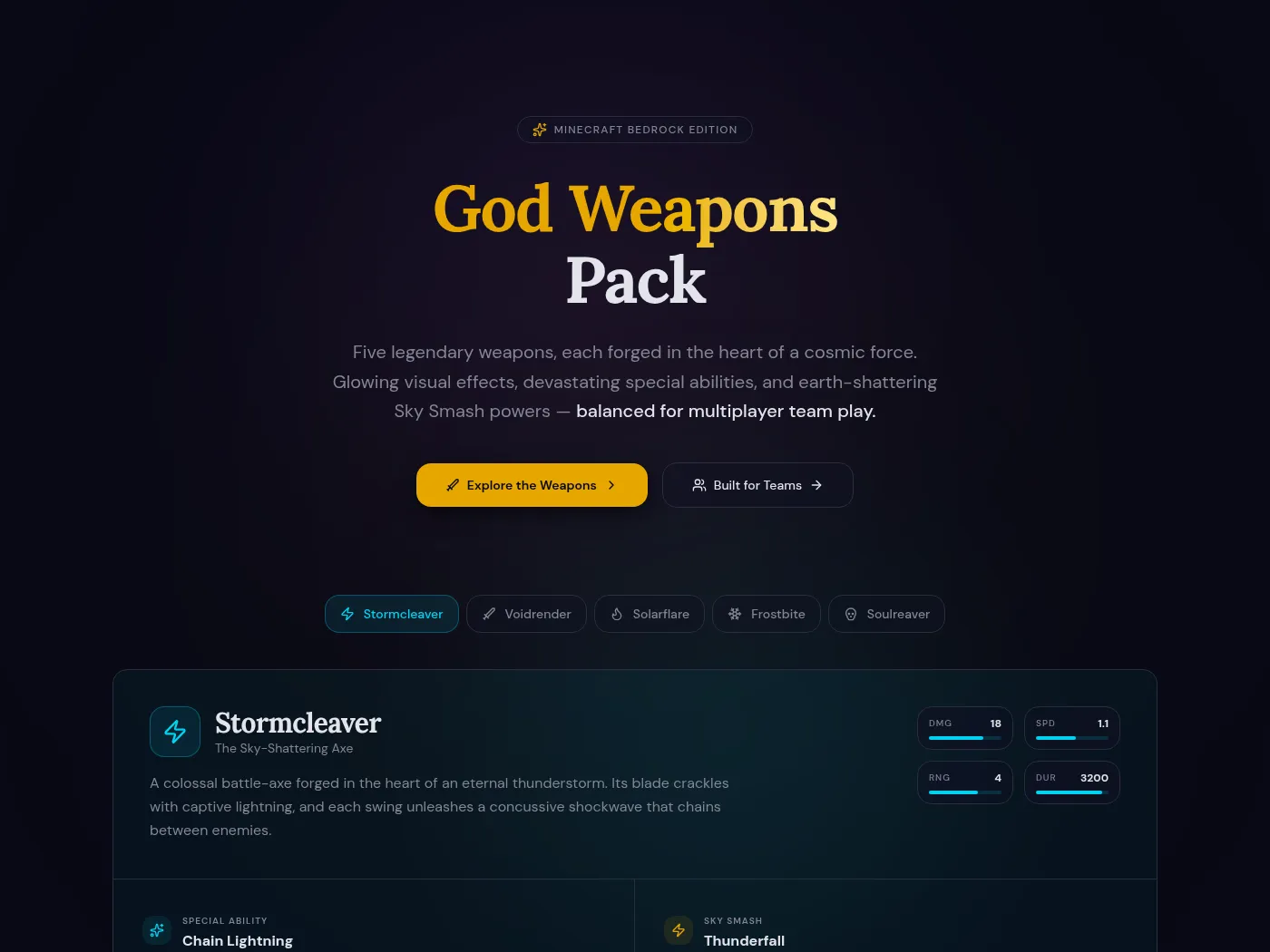 God Weapons Pack