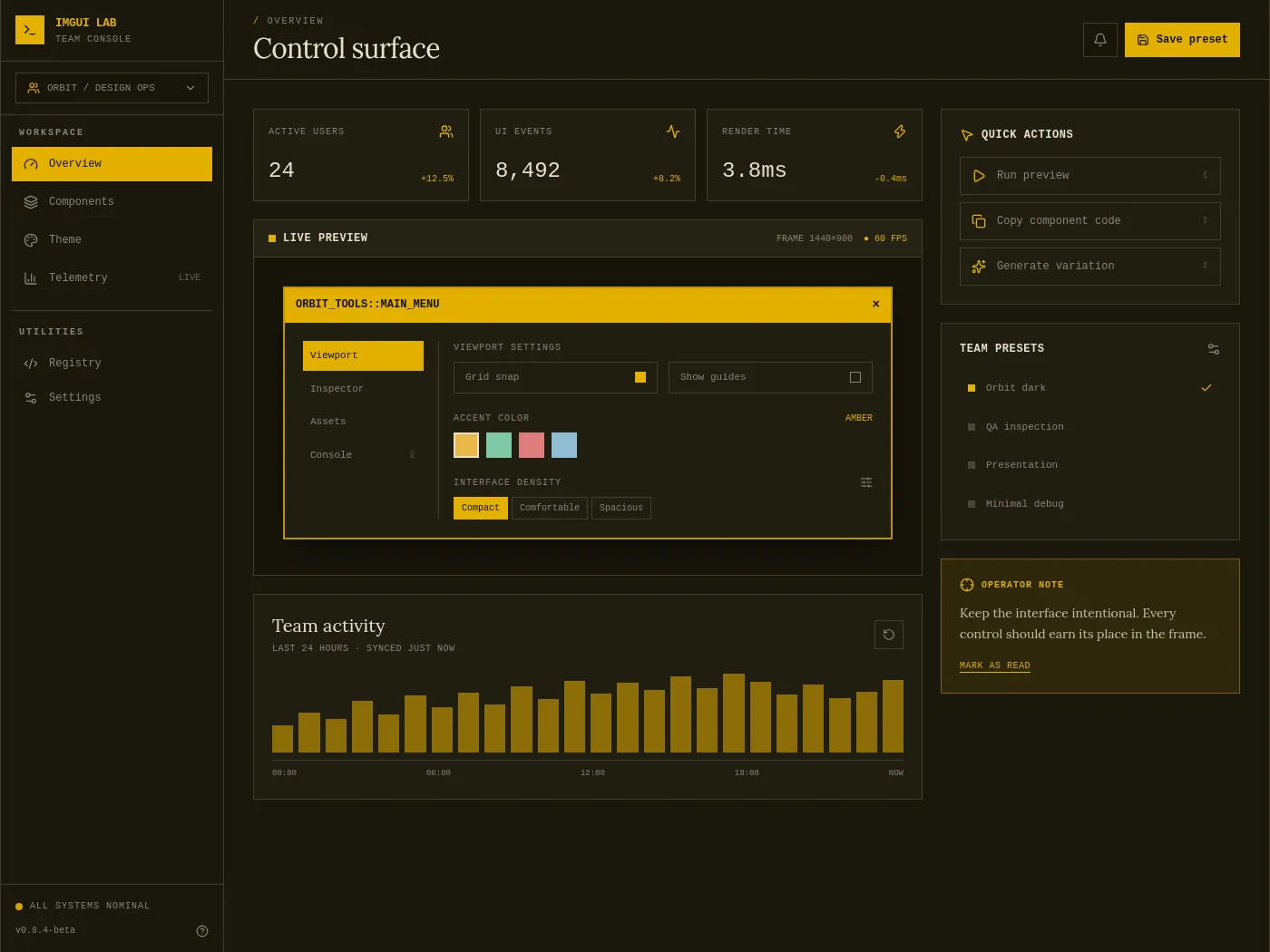 ImGui Web Interface