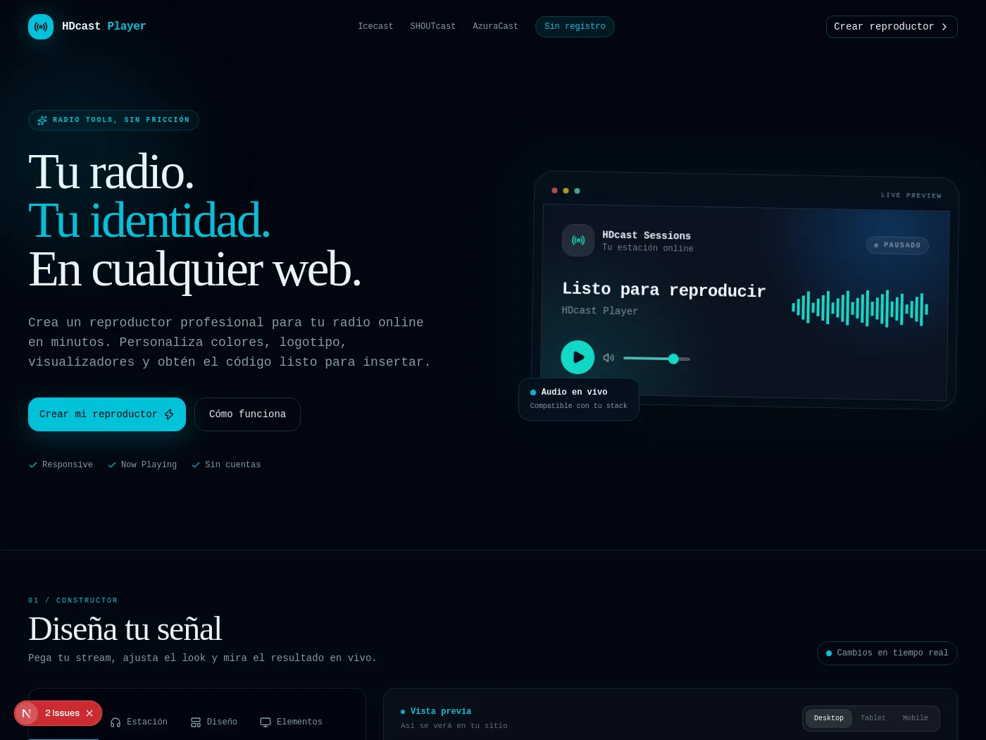 HDcast Player Generator
