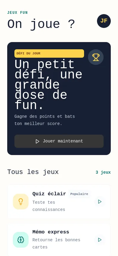Jeux Fun Mobile