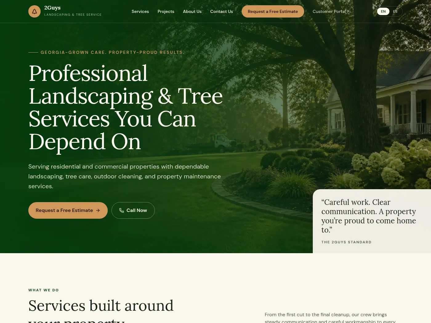 2Guys Landscaping Web Suite