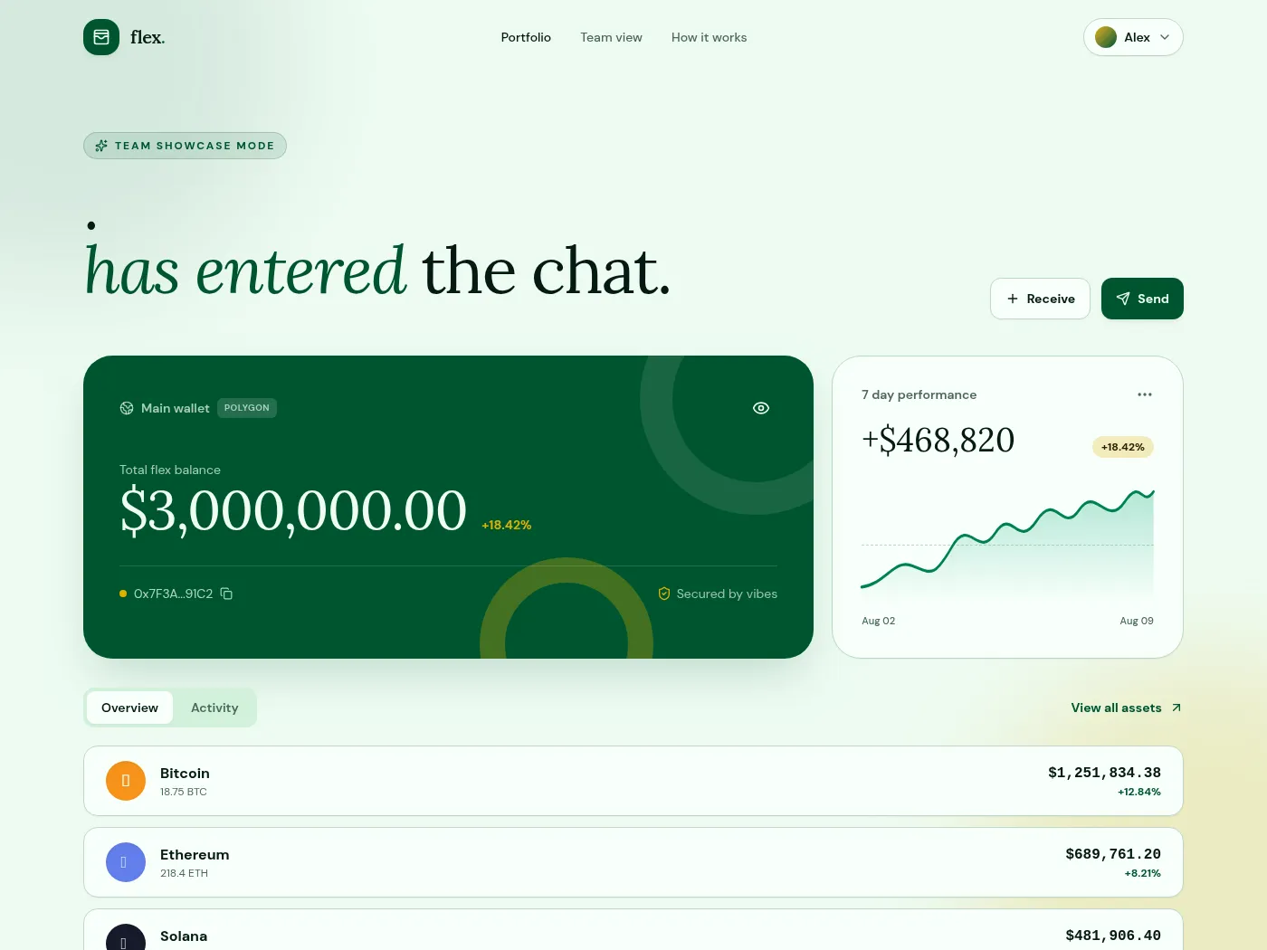 Flex Crypto Wallet