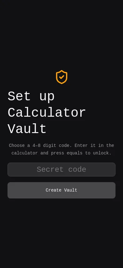 Calculator Vault Mobile App