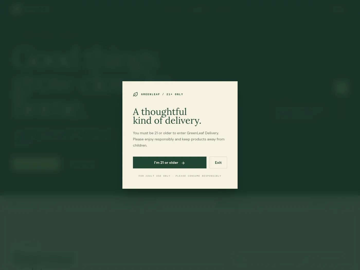 GreenLeaf Delivery Website