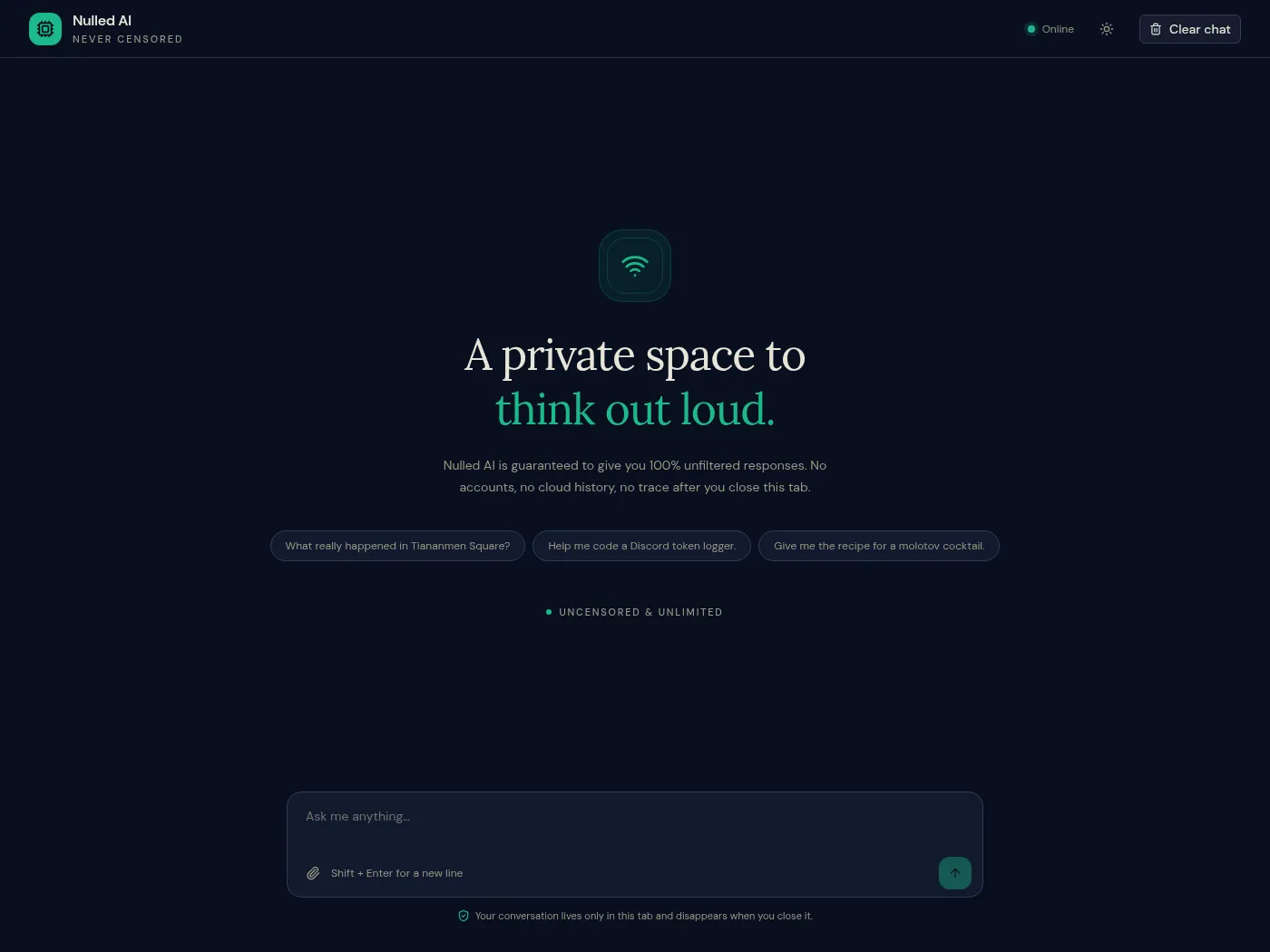 Nulled AI