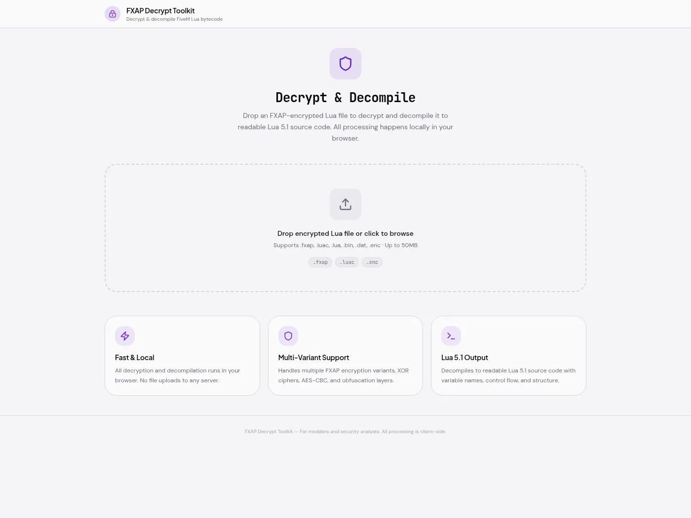 FXAP Decrypt Toolkit
