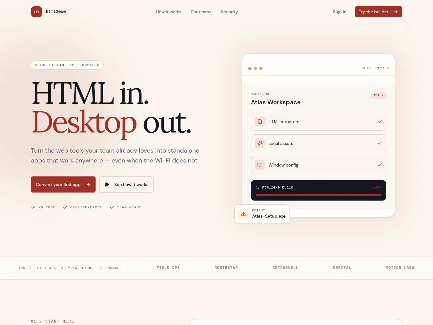 HTML2Exe Converter