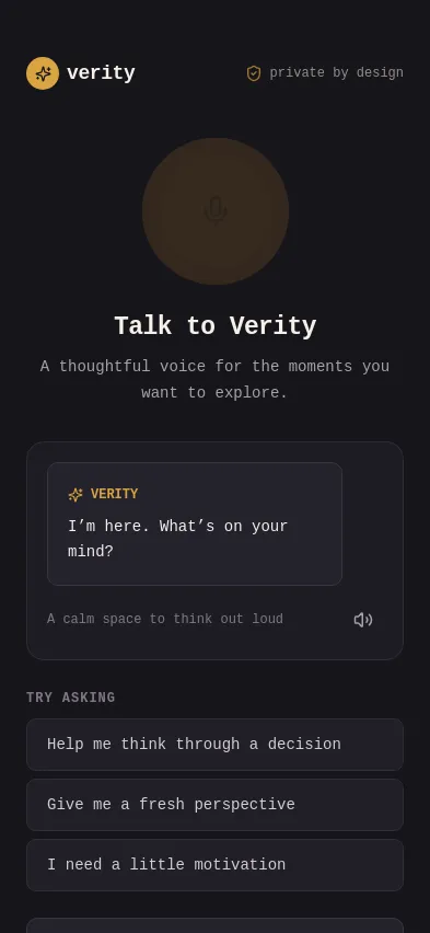 Verity Chat Companion