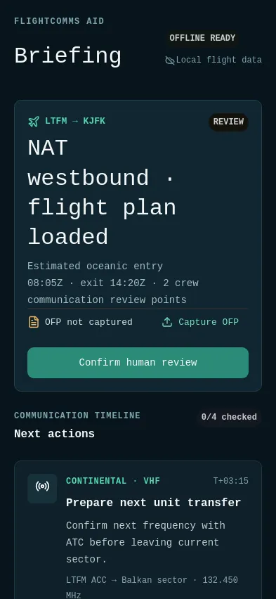 FlightComms Aid