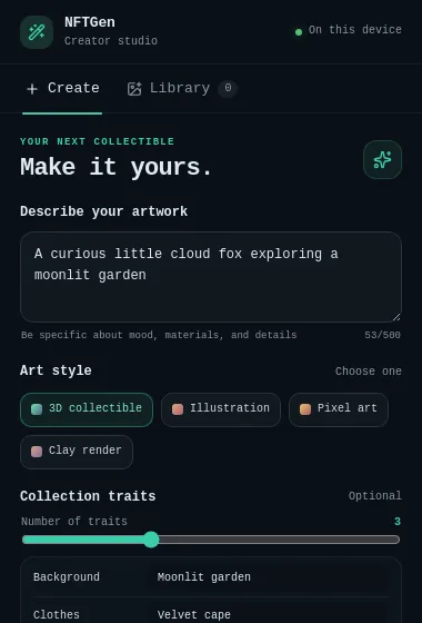 NFTGen Vault Extension