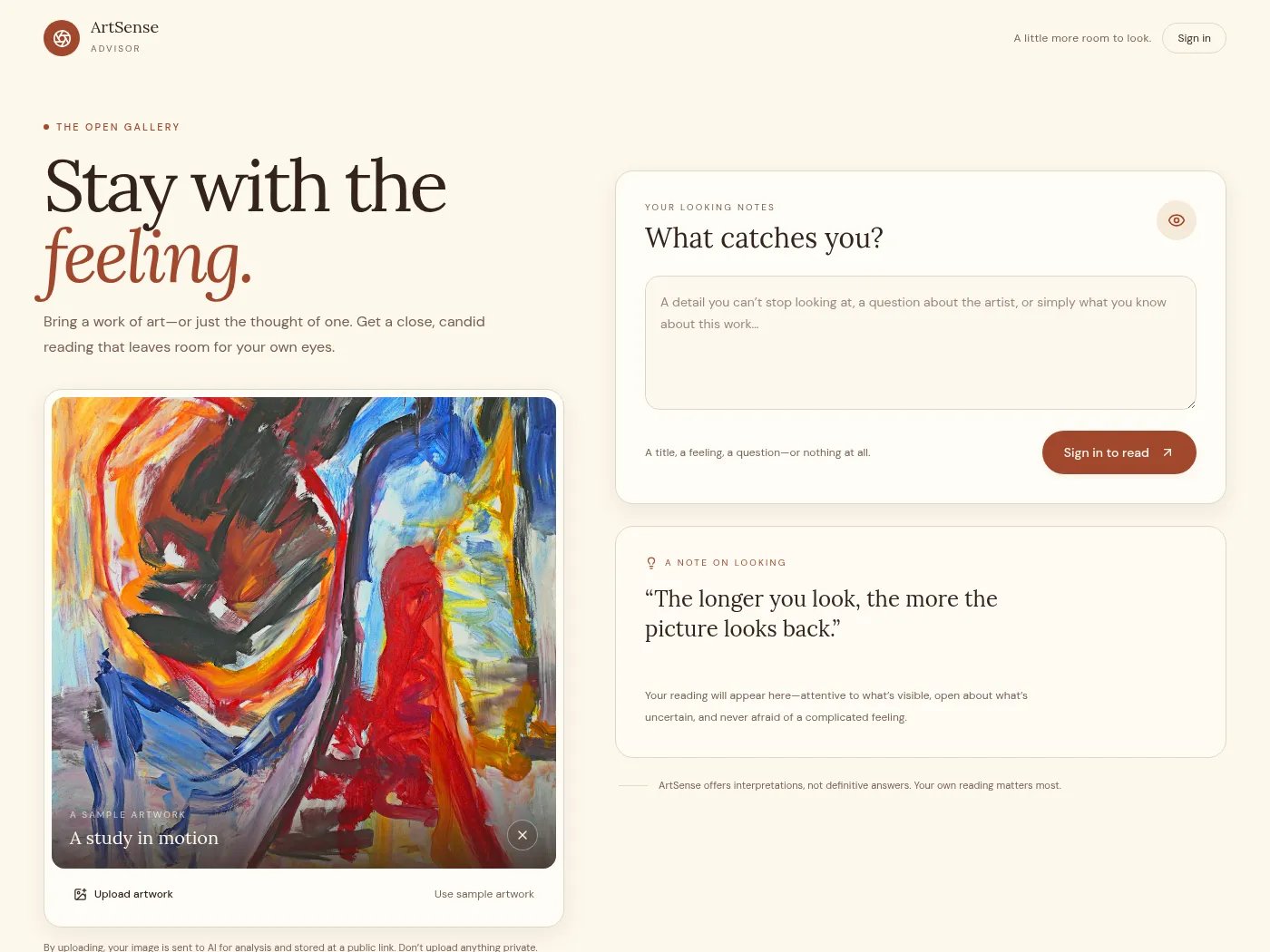 ArtSense Advisor